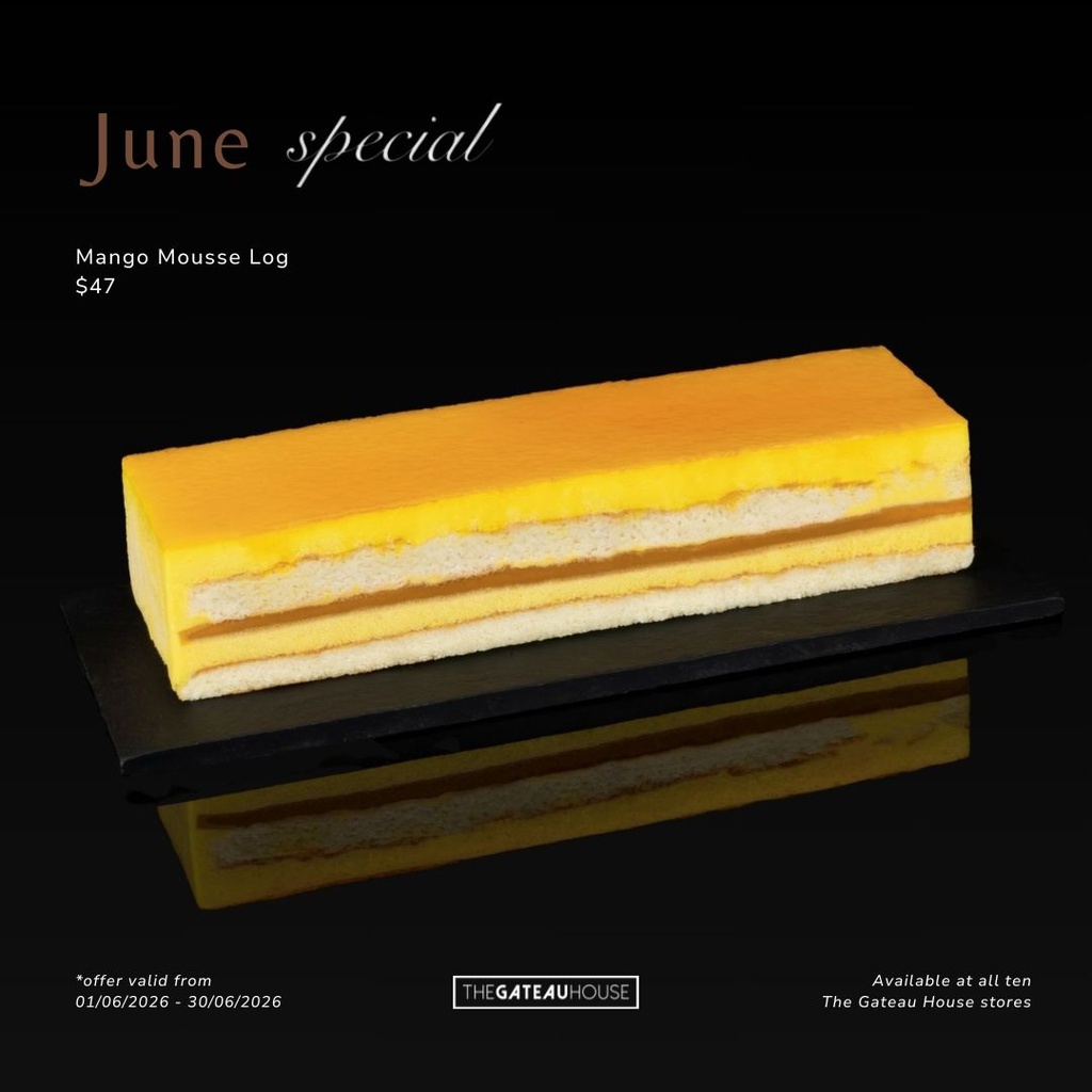 Mango Mousse Log | The Gateau House